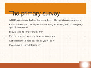 Abcde approach-to-the-critically-ill-patient | PPT