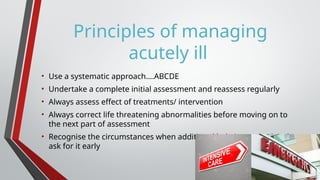 ABCDE assessment for emergency situation | PPTX