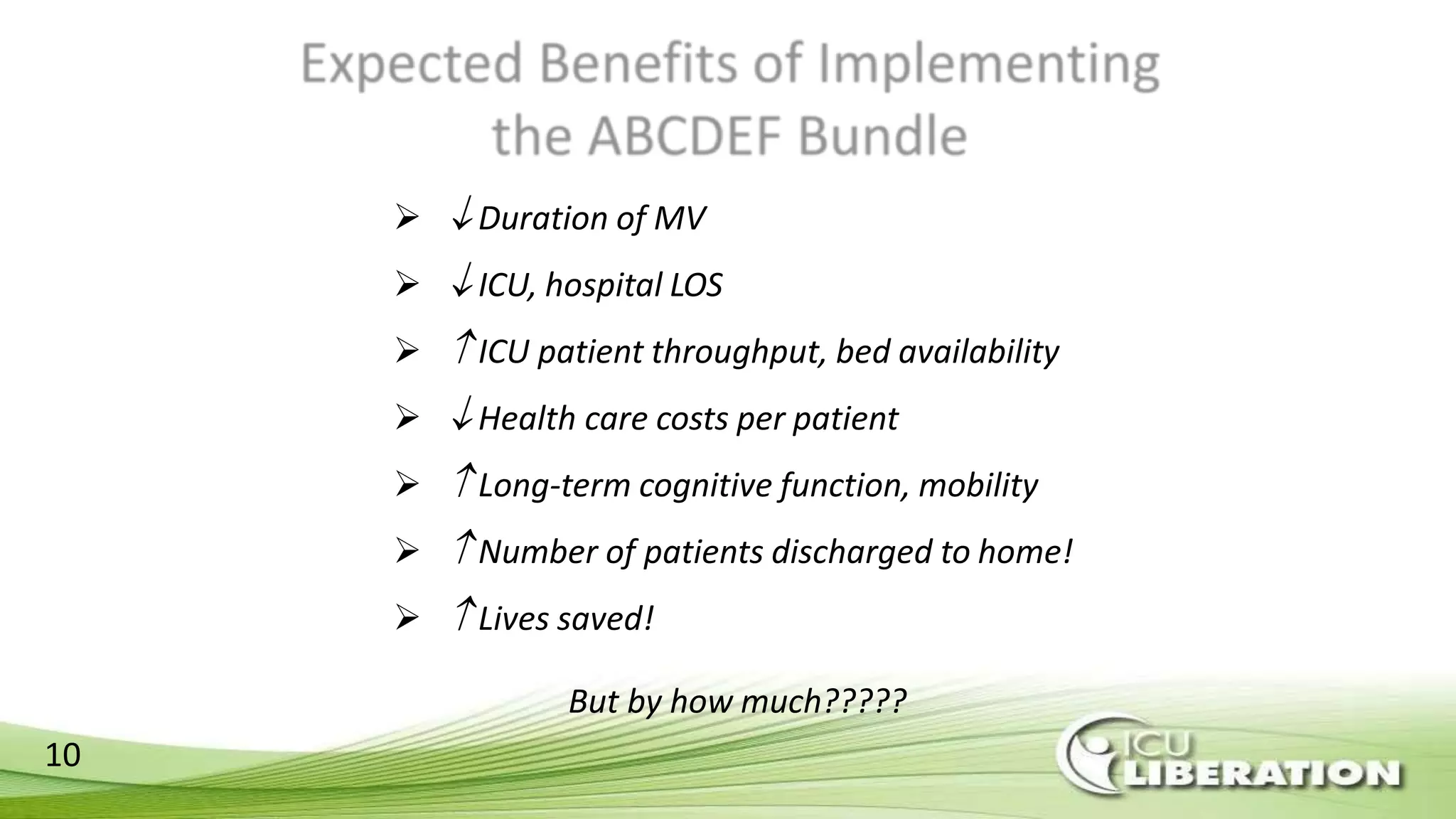 ABCDEF bundle: ICU Liberation Bundle | PPTX