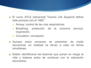 Abc del trauma | PPTX