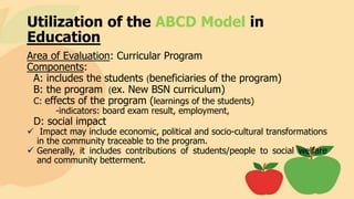 ABCD Evaluation Model | PPTX