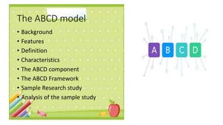 ABCD Evaluation Model | PPTX