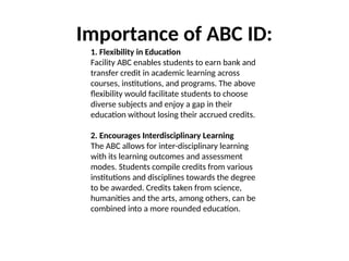 What is ABC ID and How to Create and its Importance | PPTX