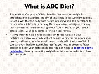 Abc diet for weight loss | PDF