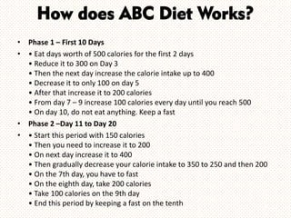 Abc diet for weight loss | PDF
