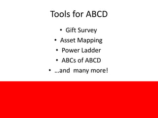 Intro to Asset Based Community Development | PPTX