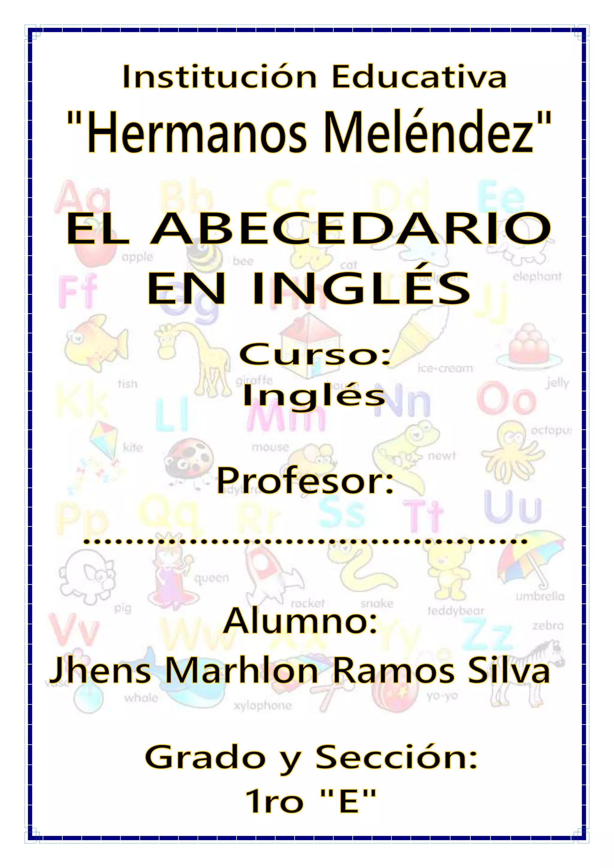 Abc en ingles | DOCX