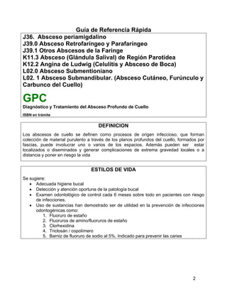 Abceso amigdalo | PDF