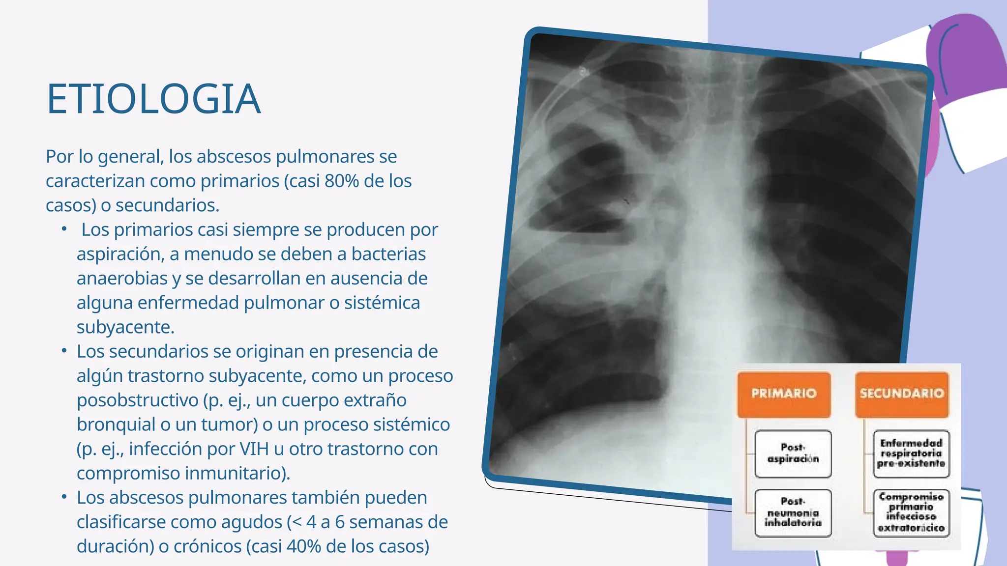 ABSCESO PULMONAR…! ENF. DE PULMONES……….. | PPTX