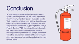 ABC Fire Extinguishers from Somya Pyrotek Services.pptx