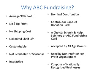 Abc fundraising power point | PPTX | Credit Cards | Personal Debt