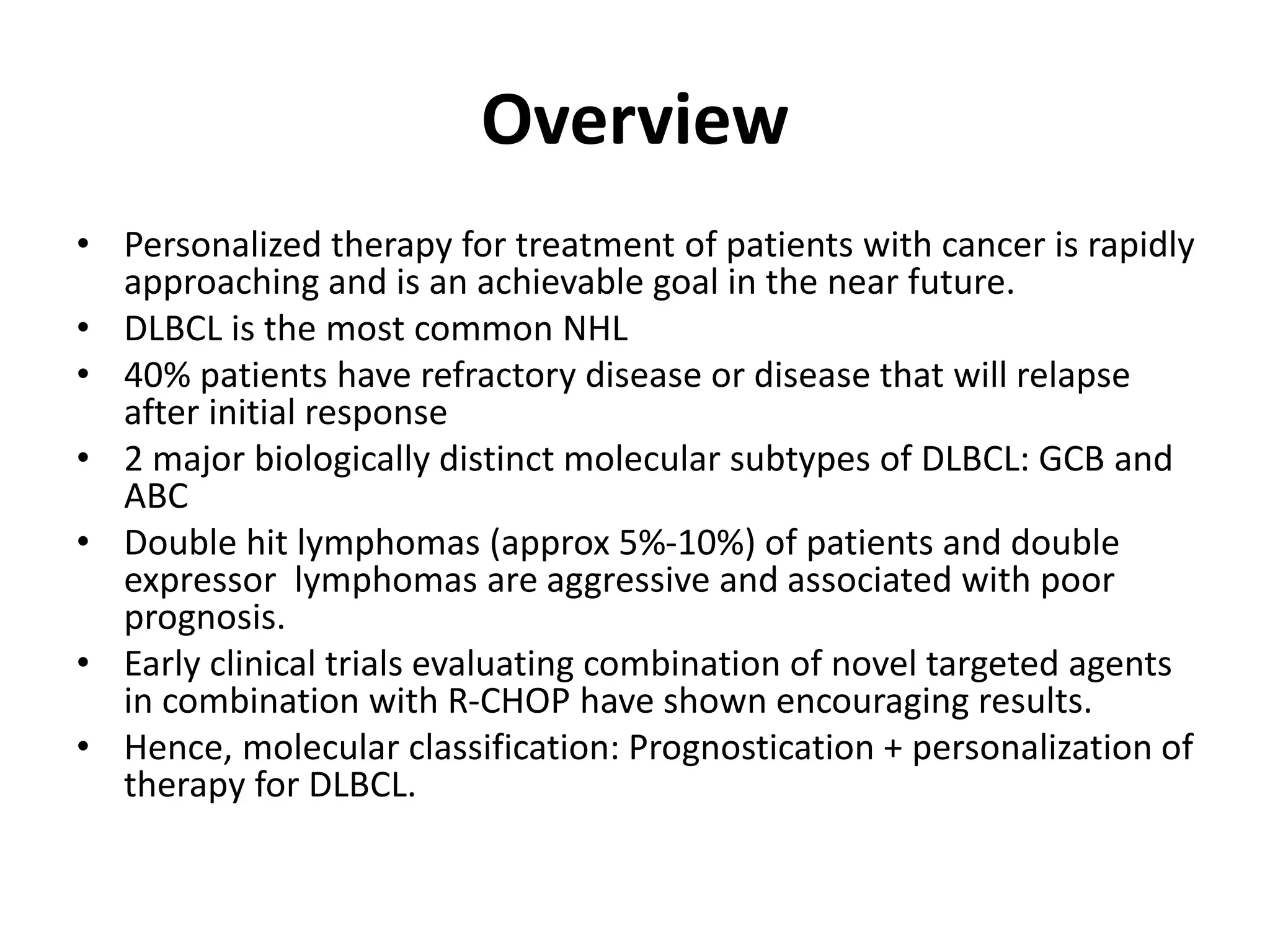 Abc, gcb and doule hit diffuse large b | PPTX