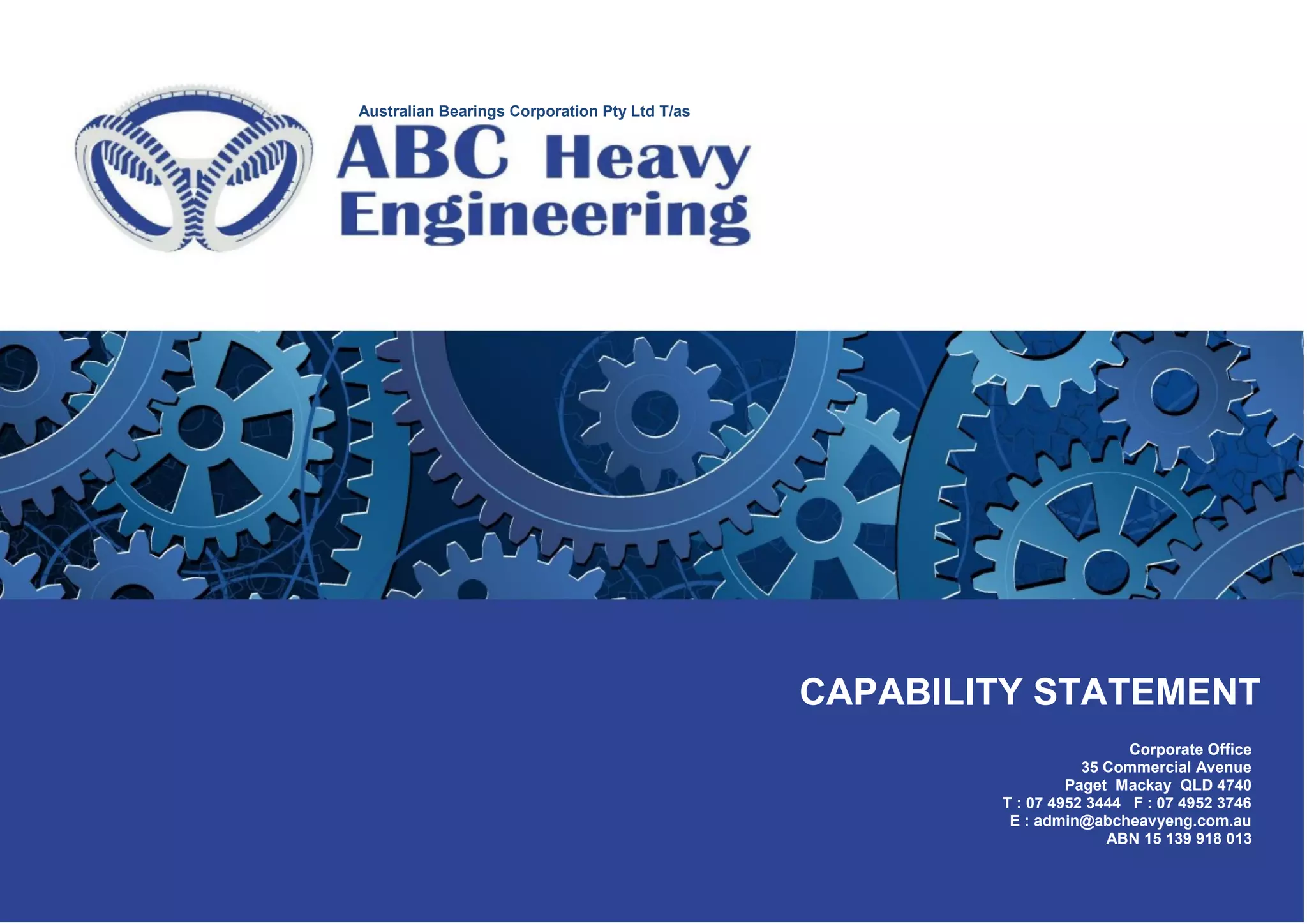 Abc heavy engineering capability statement | PDF