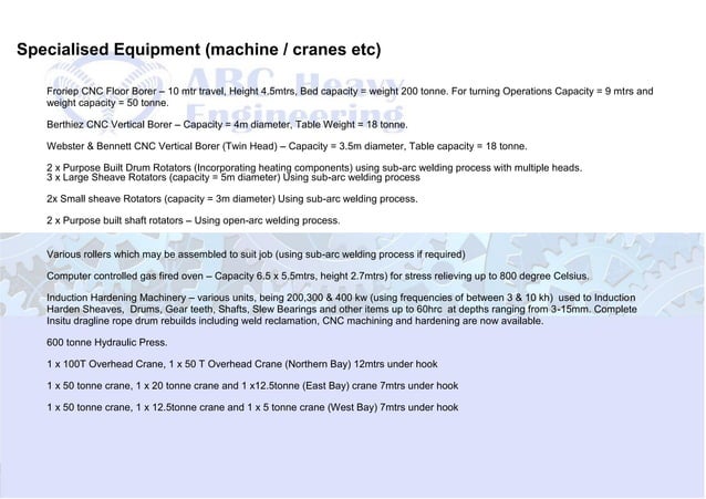Abc heavy engineering capability statement | PDF | Civil Engineering ...