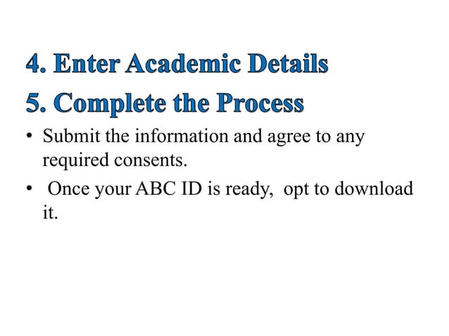 abc id.pptx related to digi locker in education | PPTX