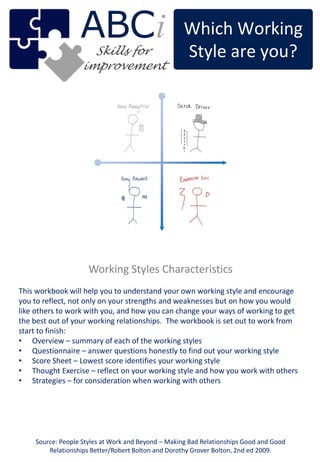 ABCi Working Styles workbook | PDF