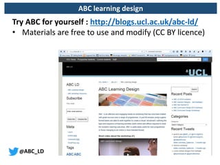 ABC learning design overview | PPT