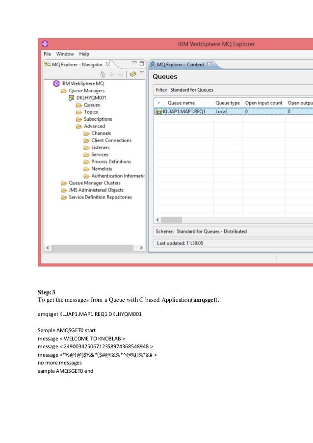 Websphere Mq Basics Tutorial Basic Websphere Mq Setupwith Screensho 