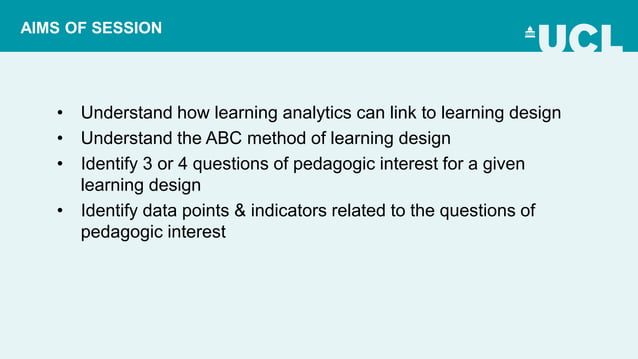 ABC learning design and learning analytics: intent meets indicators | PDF