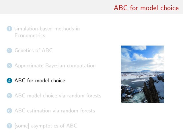 ABC short course: model choice chapter | PPT