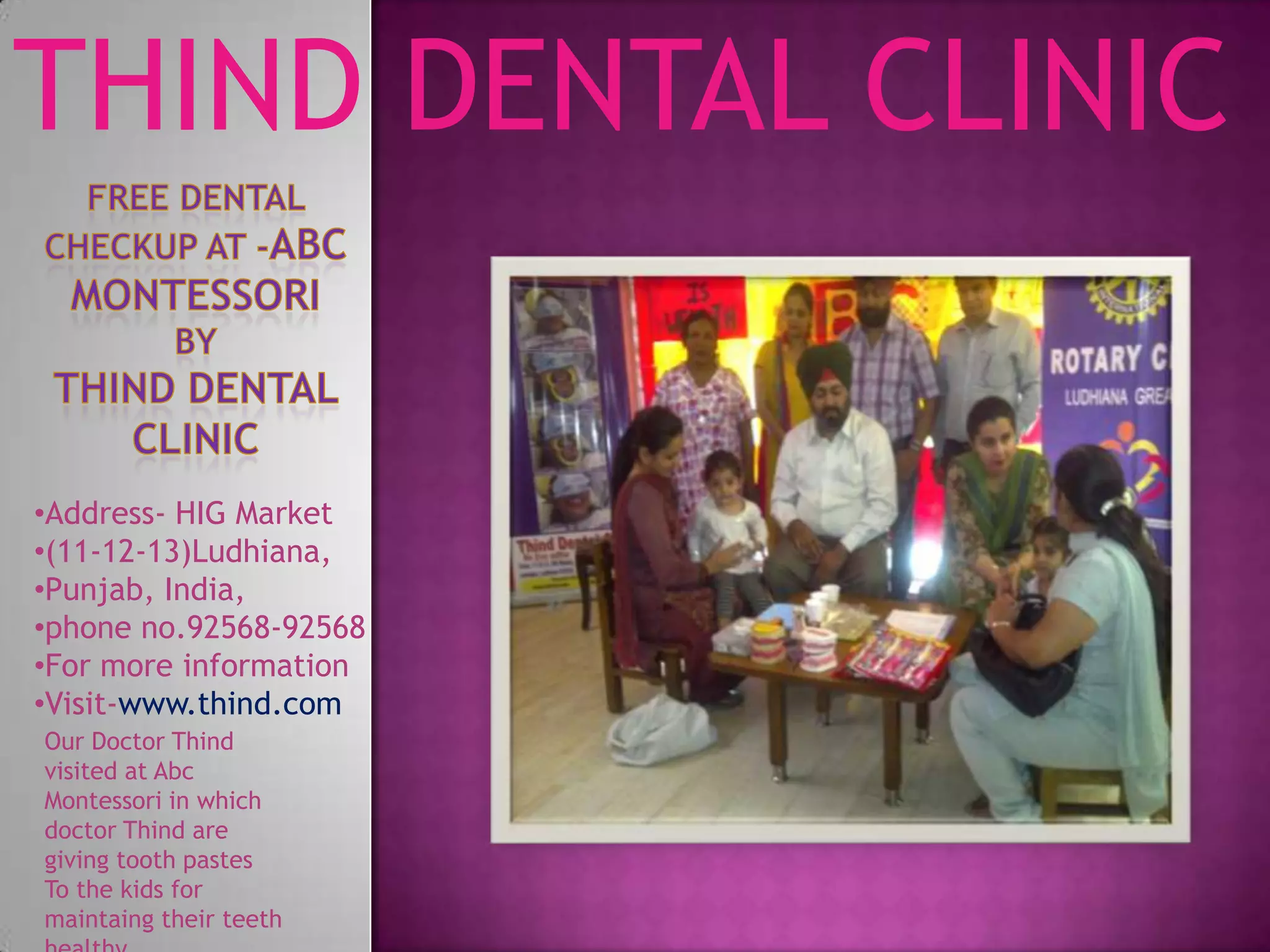 Thind Dental Clinic | PPTX | Dental Health | Diseases and Conditions