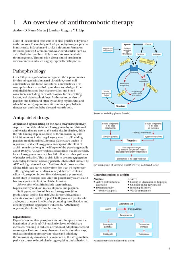 Abc of antithrombotic therapy | PDF