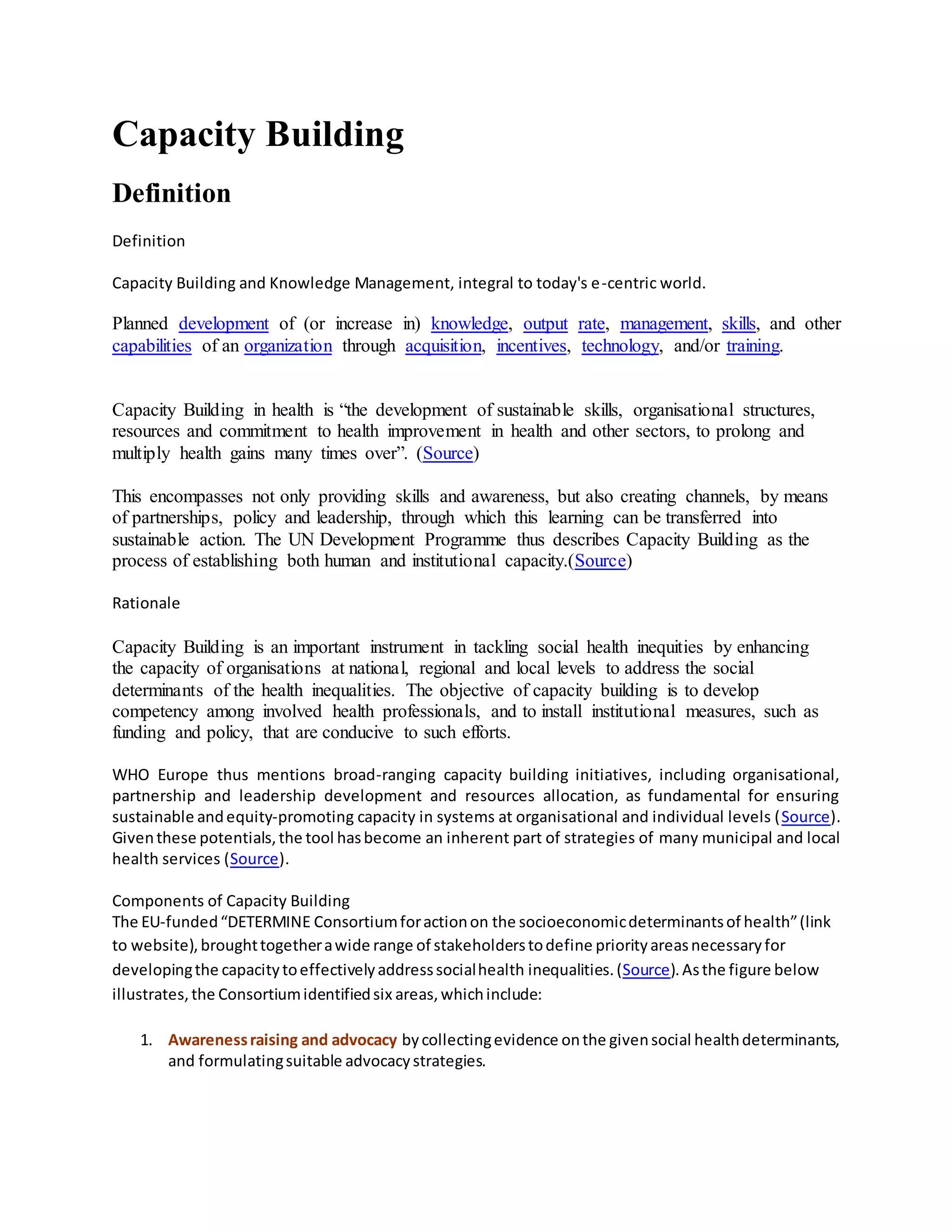 Abc of capacity building and employee performance | DOCX