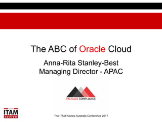 ITAM AUS 2017 ABC of Oracle Cloud | PPT