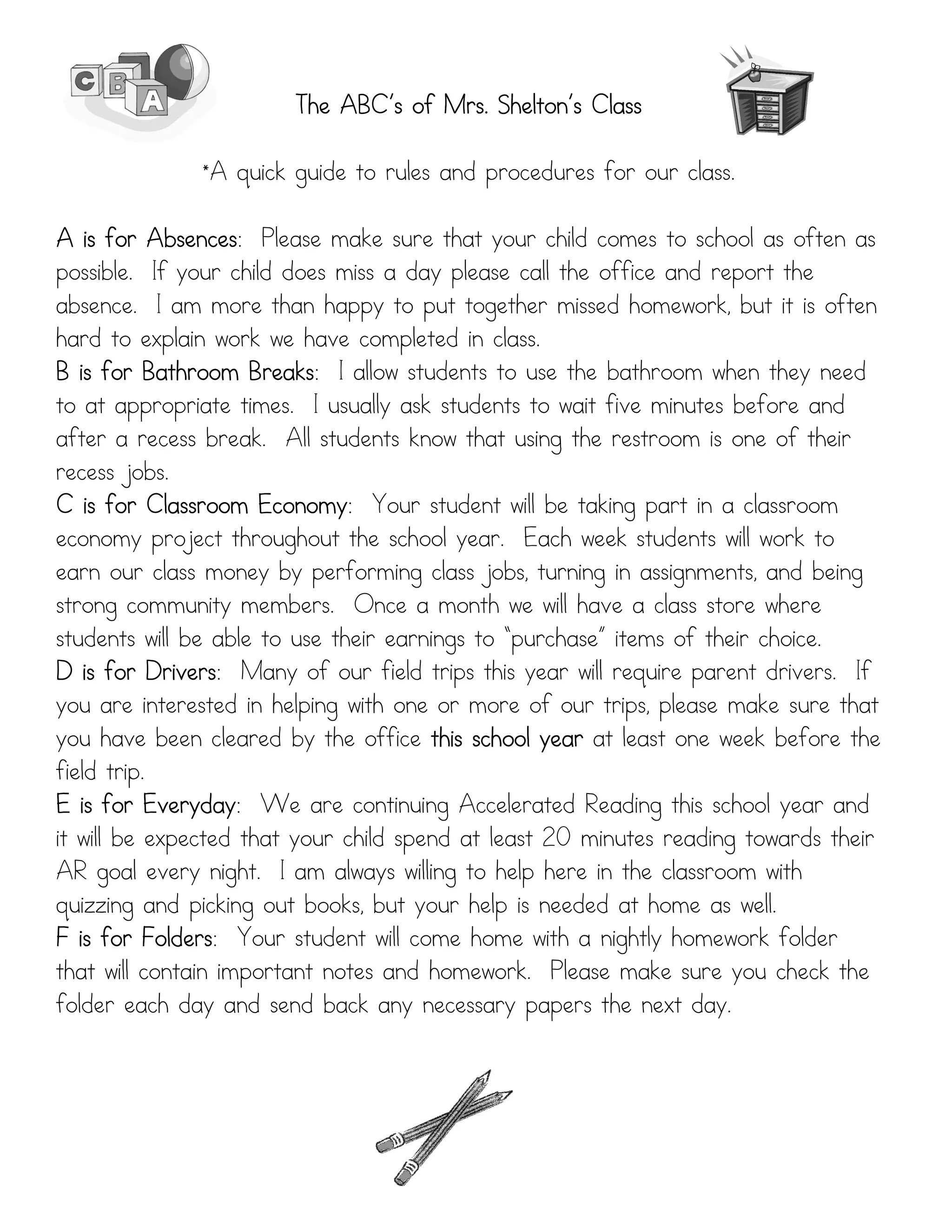 Abc of our class | PDF