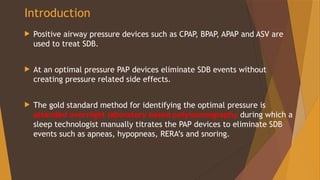 ABC of PAP Titration in treatment of OSA | PPTX