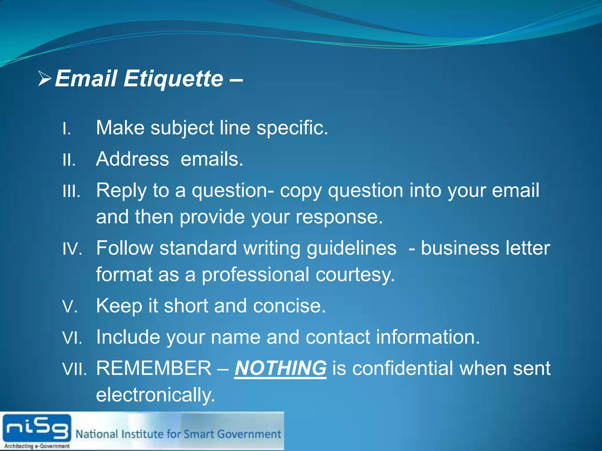 Abc of professional etiquette | PPTX