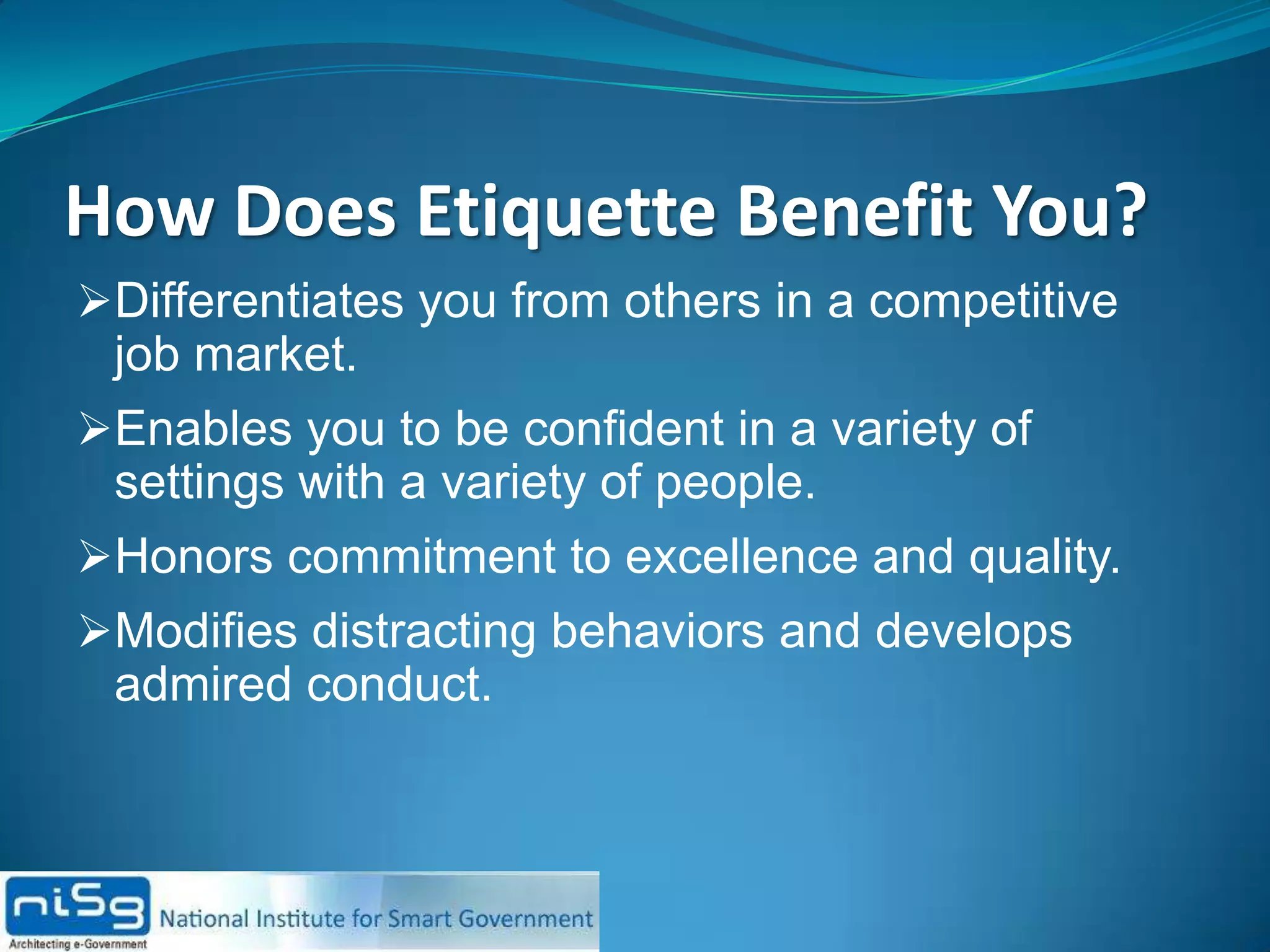 Abc of professional etiquette | PPTX