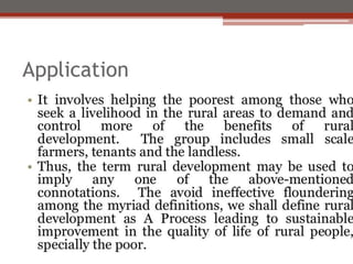 Abc of rural development A Presentation By Mr Allah Dad Khan Visiting ...