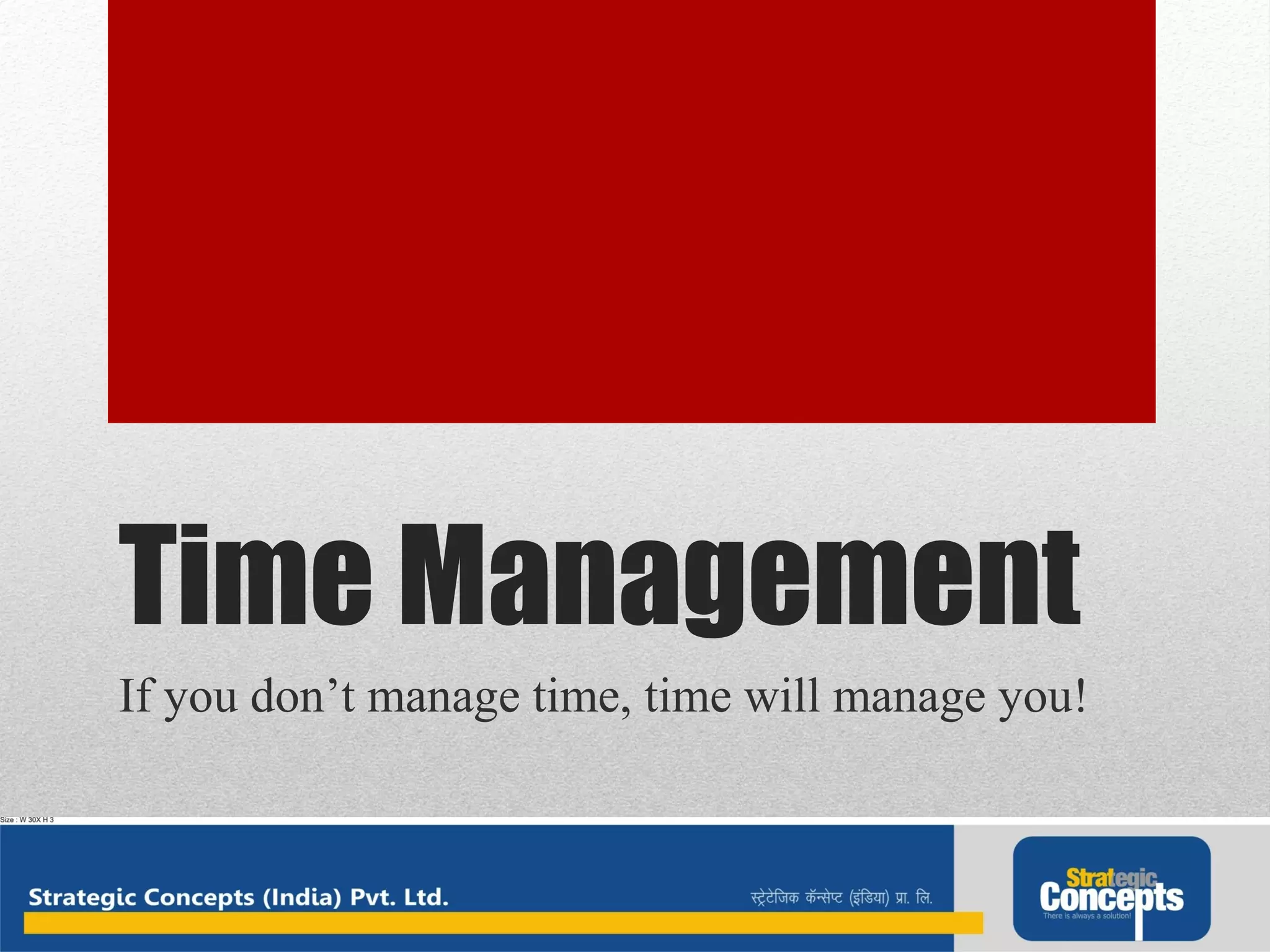 ABC of Time Management | PPT