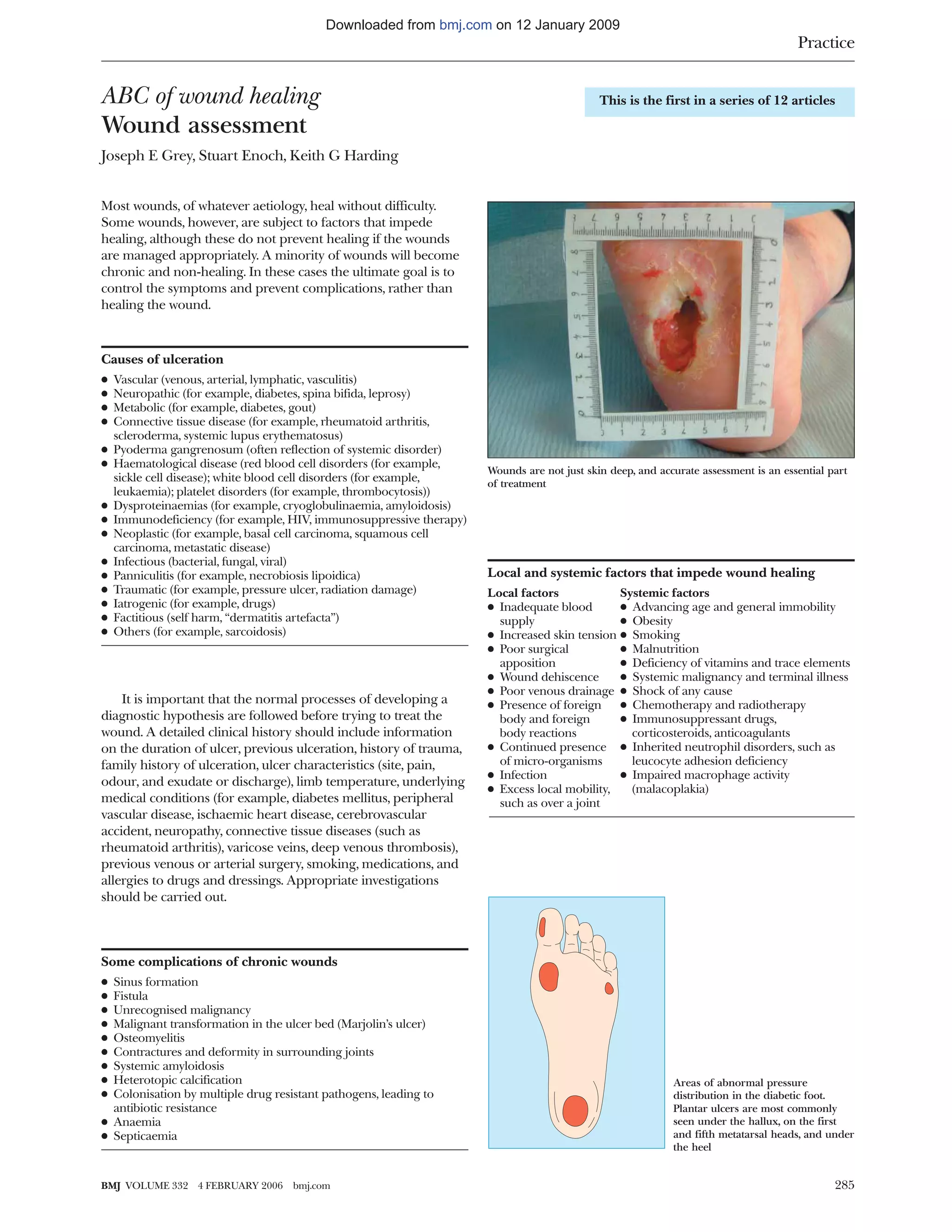 Abc of wound healing 2009 | PDF