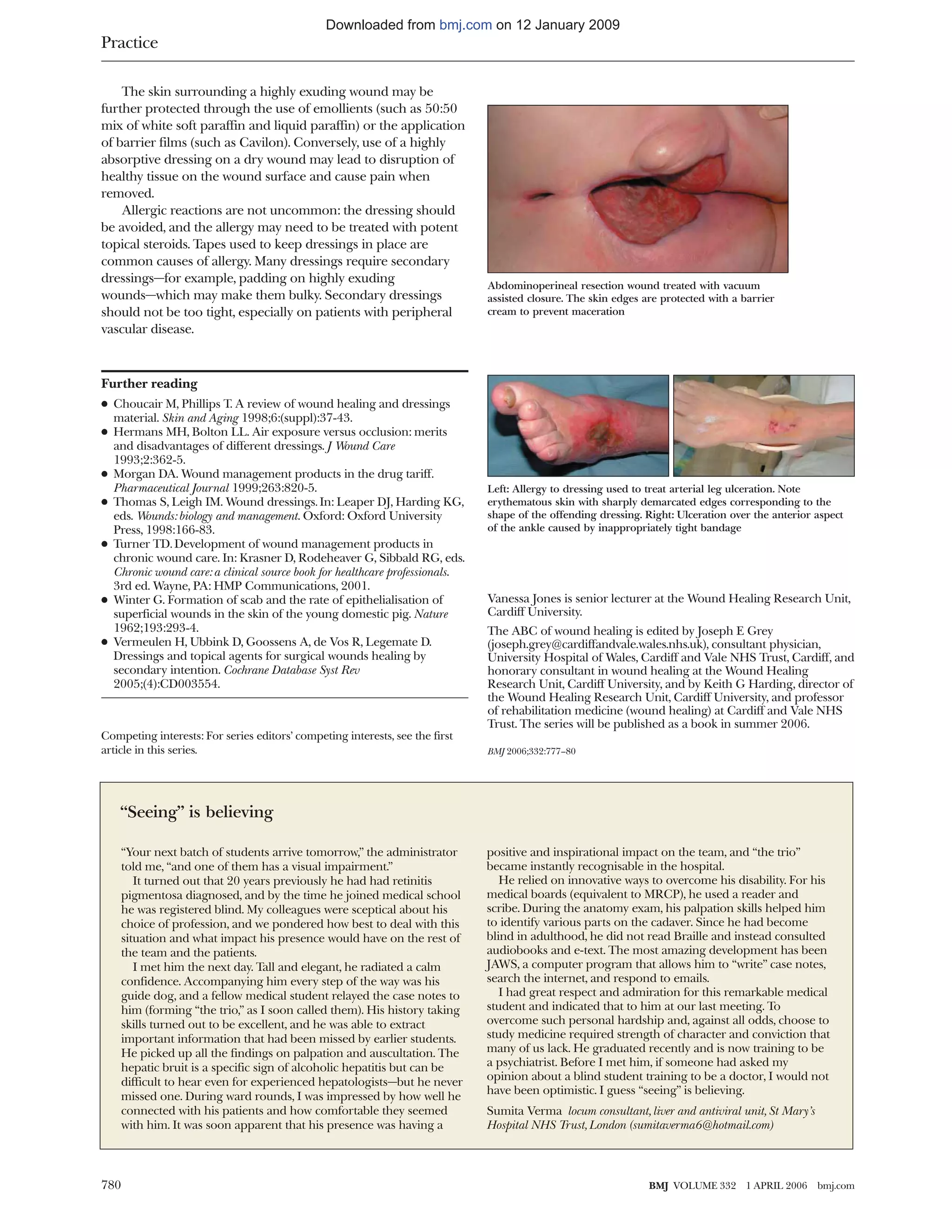 Abc of wound healing 2009 | PDF