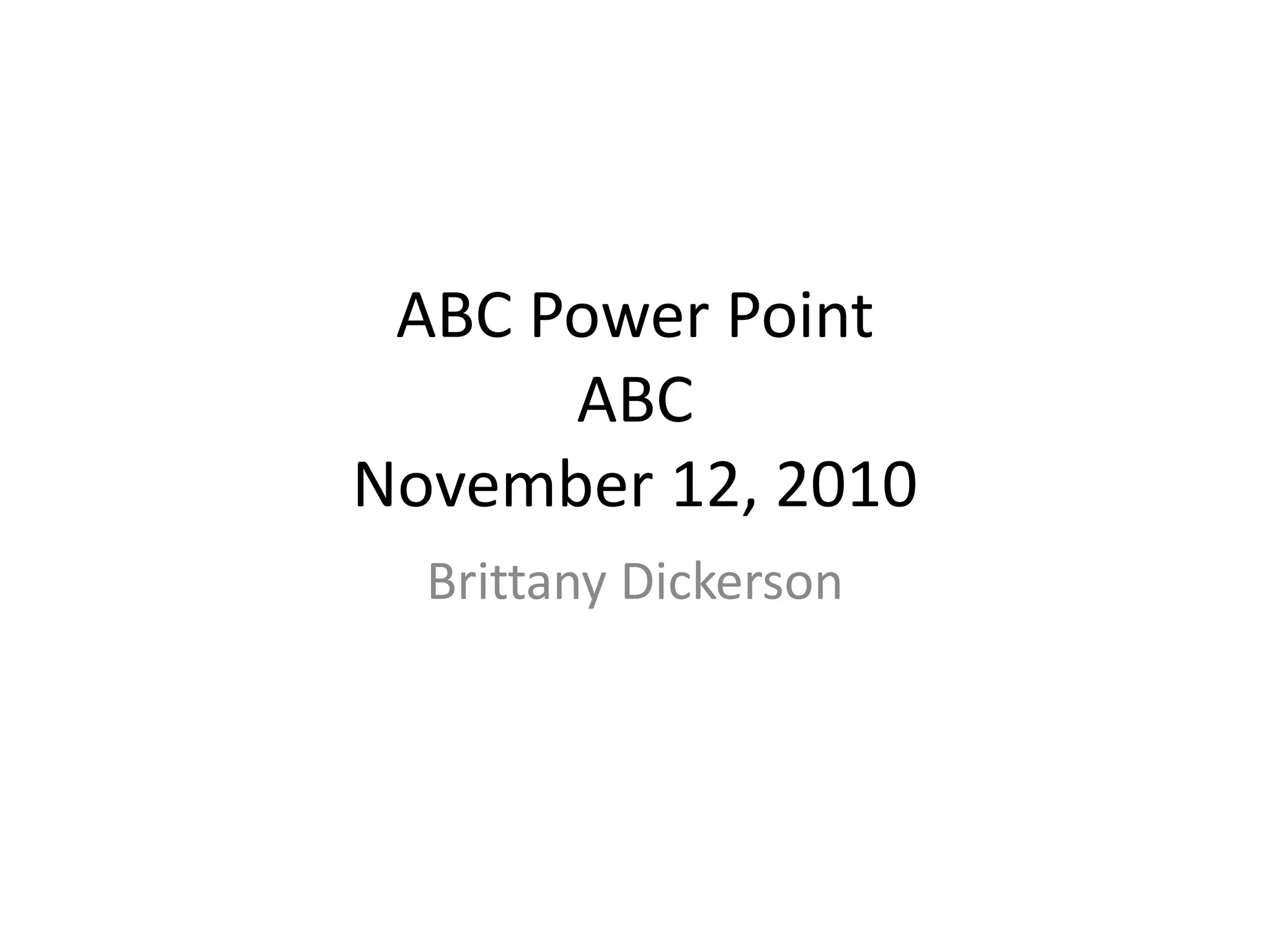 Abc powerpoint | PPTX | History | Genres