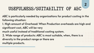 ABC PRESENTATION describes all on costing | PPT | Free Download