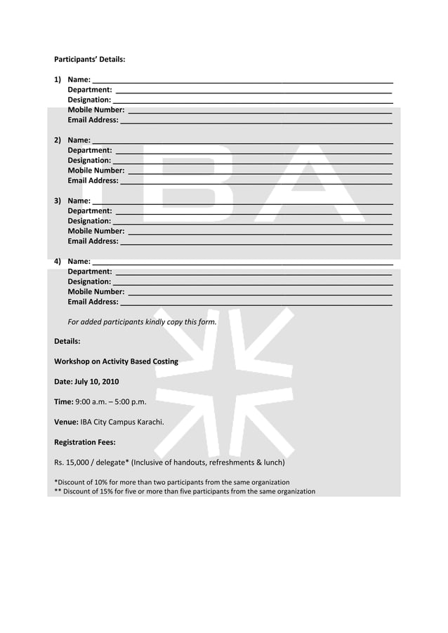Abc registration form and details | PDF