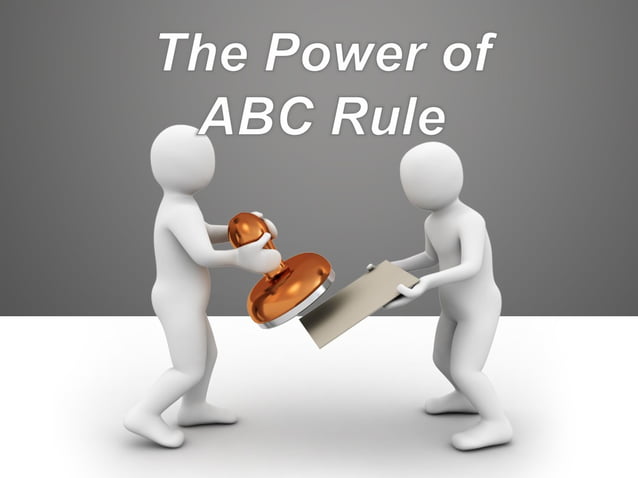Abc rule | PPT