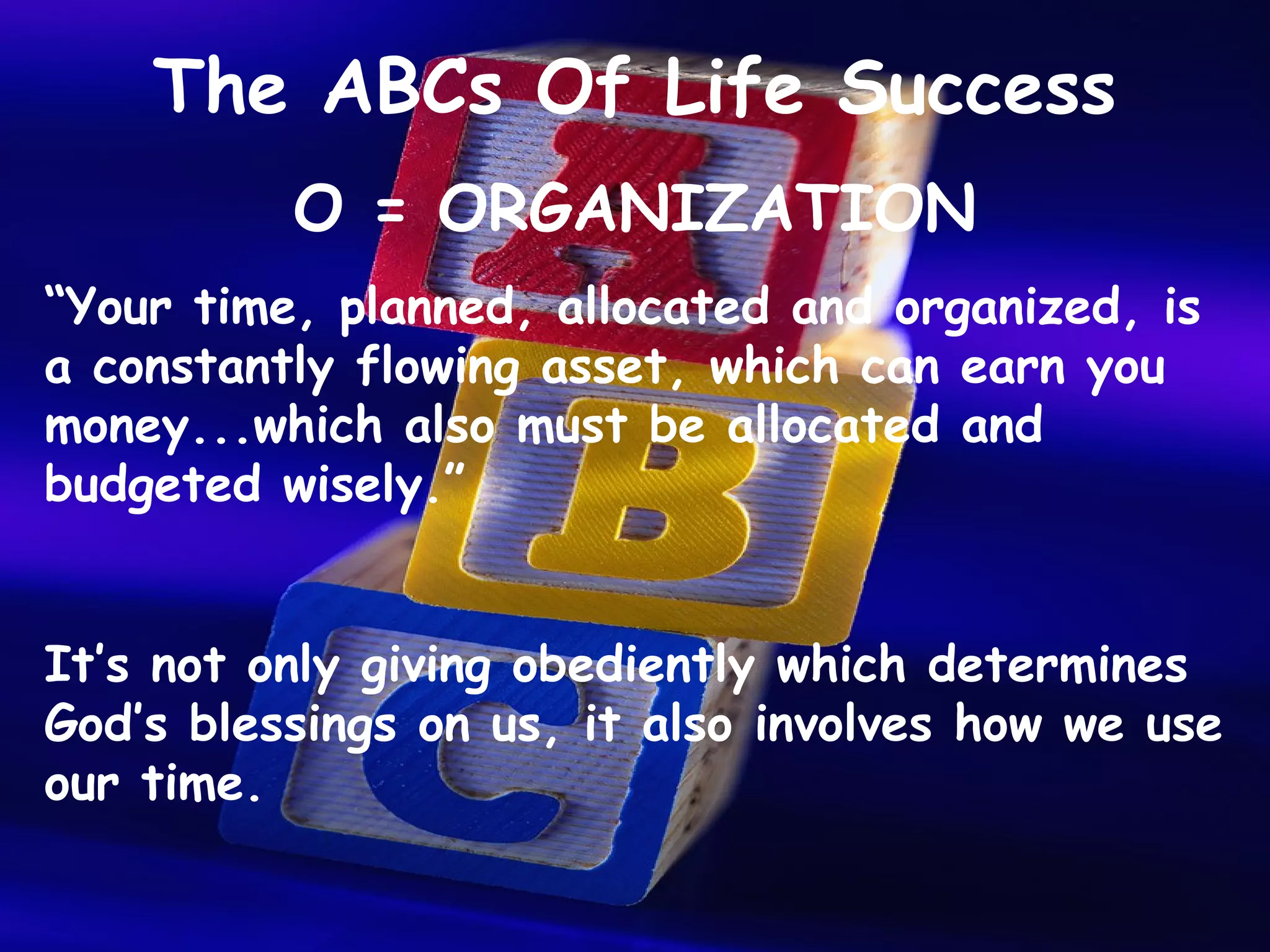 The Biblical ABCs of Life Success | PPT