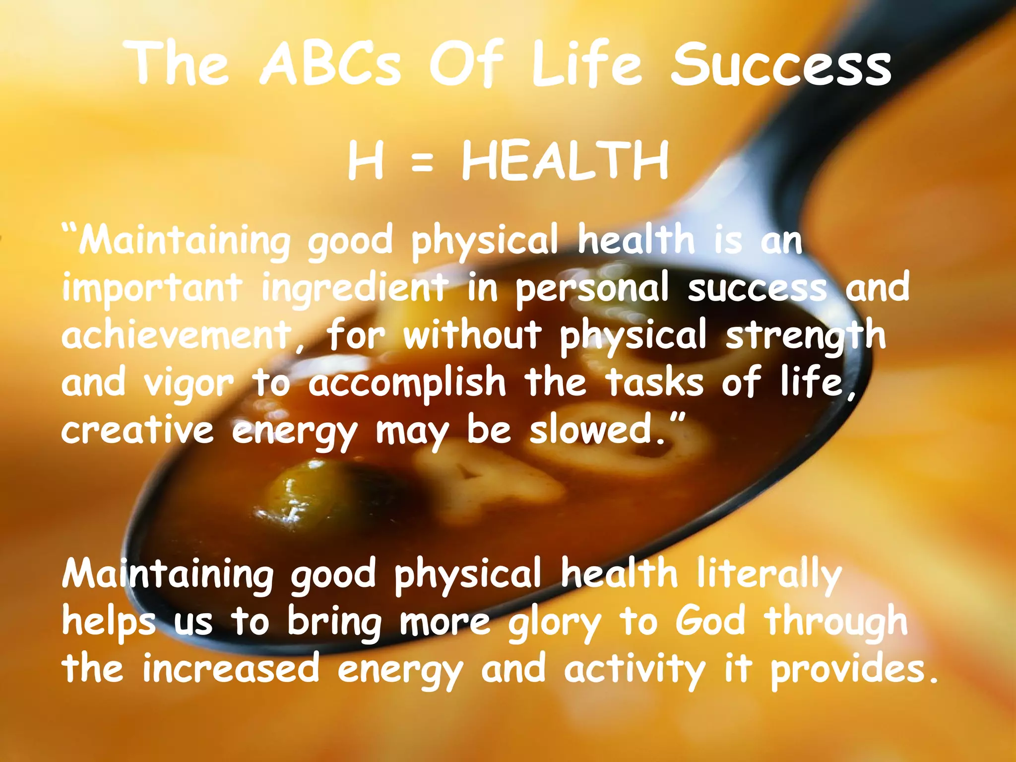 The Biblical ABCs of Life Success | PPT