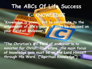 The Biblical ABCs of Life Success | PPT