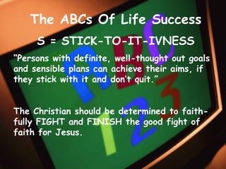 The Biblical ABCs of Life Success | PPT