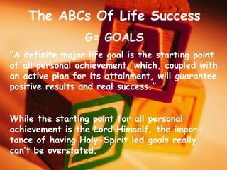 The Biblical ABCs of Life Success | PPT