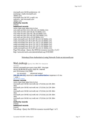 Leaked Network Security Information Analysis | PDF