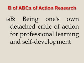 ABCs of Action Research | PPT