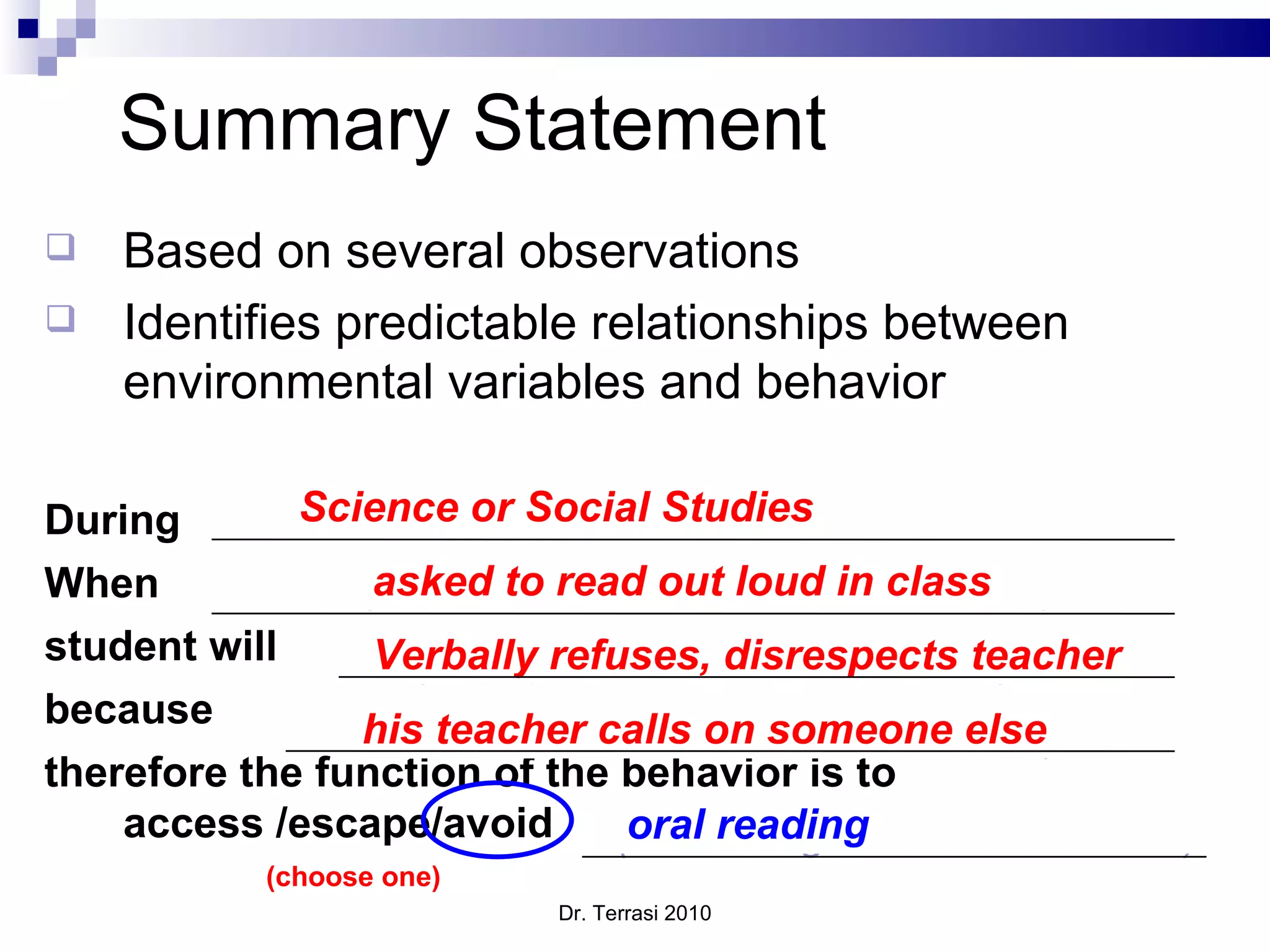 Abc's of behavior ppt | PPT