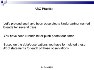 Abc's of behavior ppt | PPT