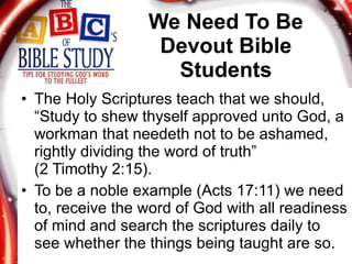 The Abc's of Bible Study | PPT